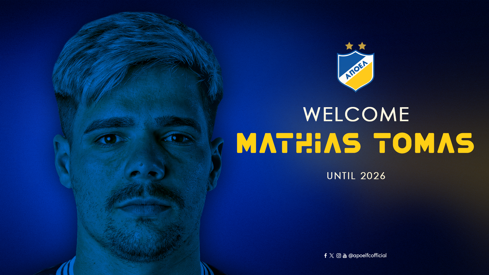 Συμφωνία δανεισμού με FC Thun για Mathías Tomás | APOEL FC